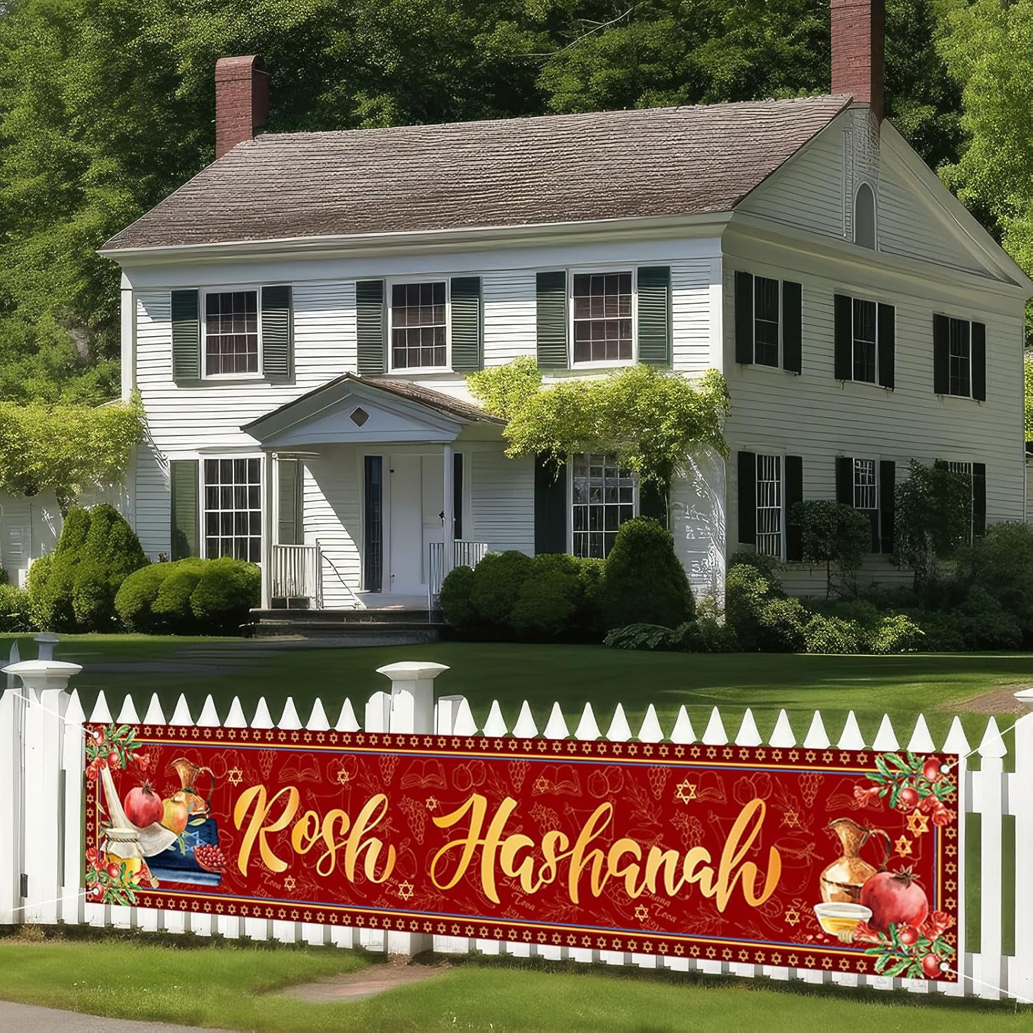 Rosh Hashanah Decorations Outdoor Rosh Hashanah Rosh Hashana Banner for ...