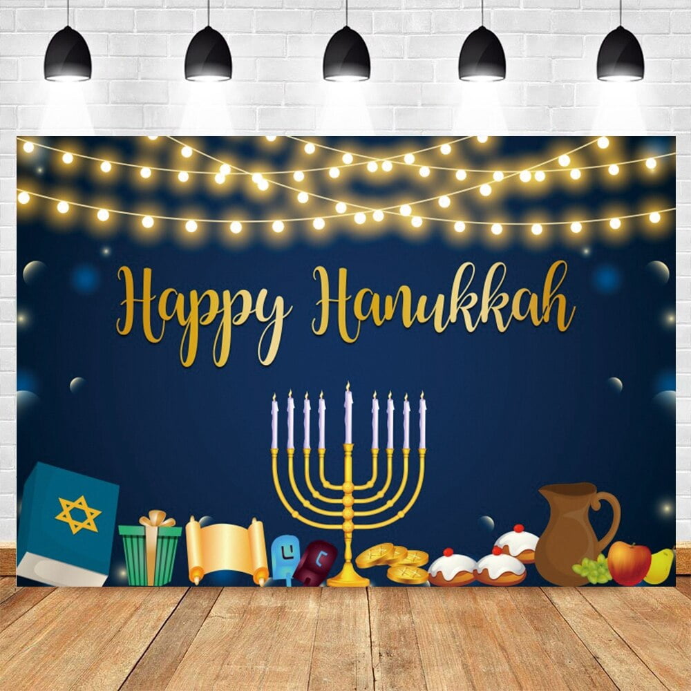 Rosh Hashanah Jewish New Year Happy Hanukkah Backdrop Pomegranate Wheat ...