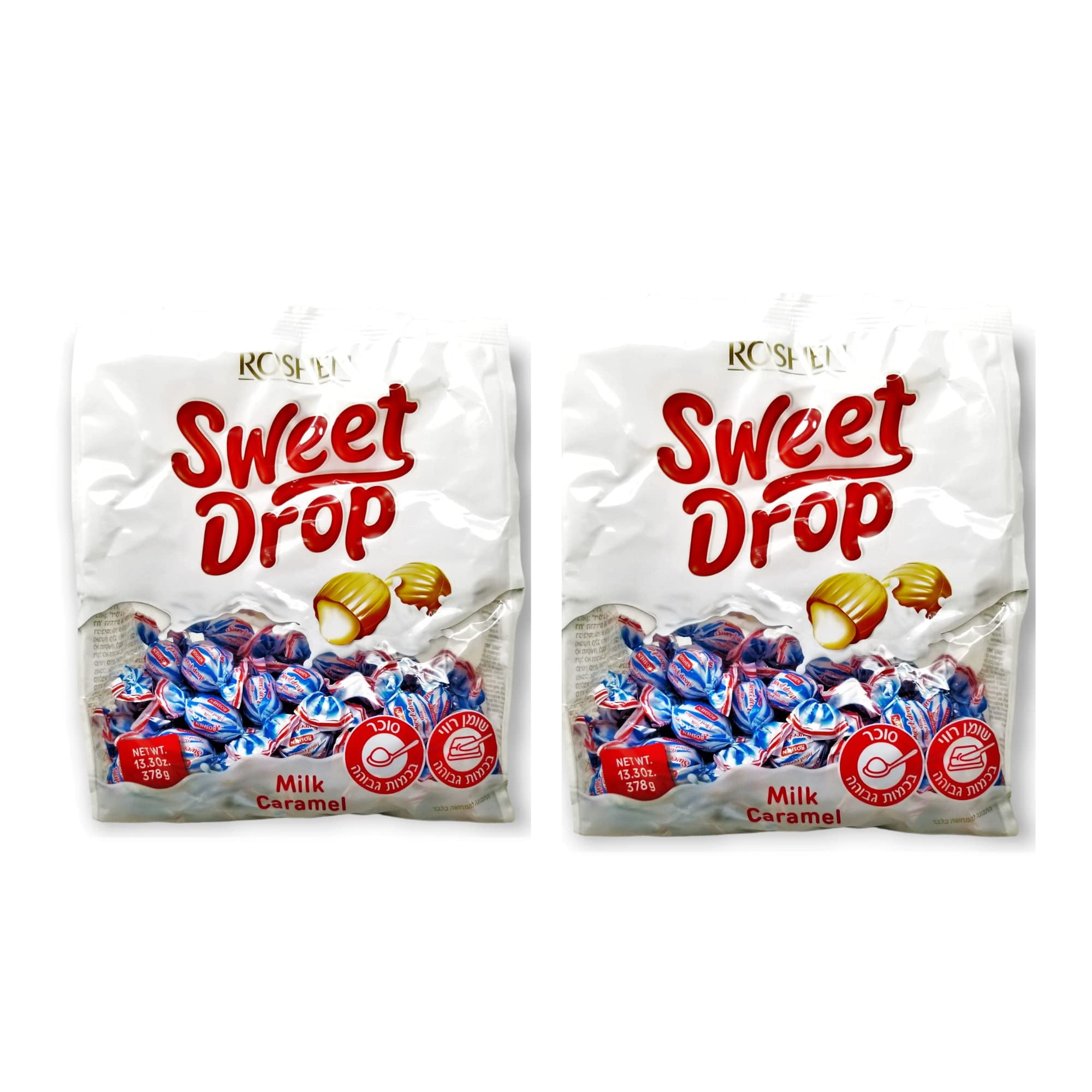 Roshen Caramel Candy Sweet Drop with Milky Filling, Kosher and Halal ...
