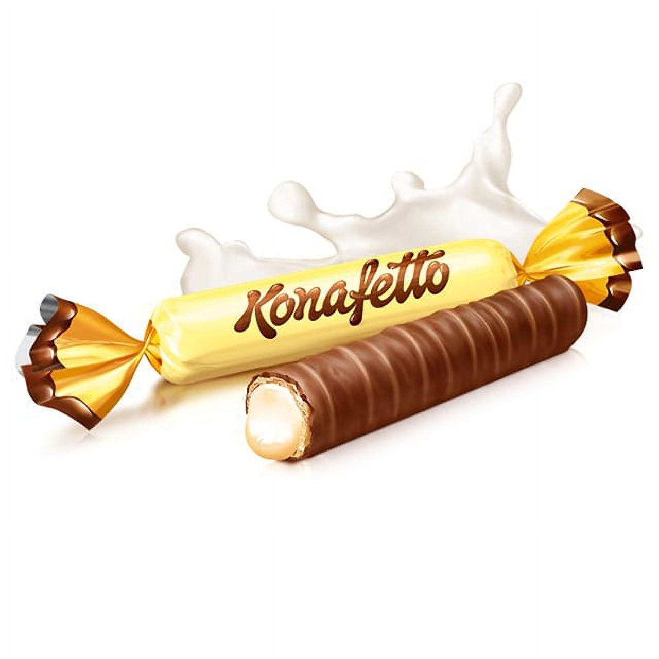Roshen Chocolate Covered Wafer Candy "Konafetto" Bianco (1kg/2.204lb ...