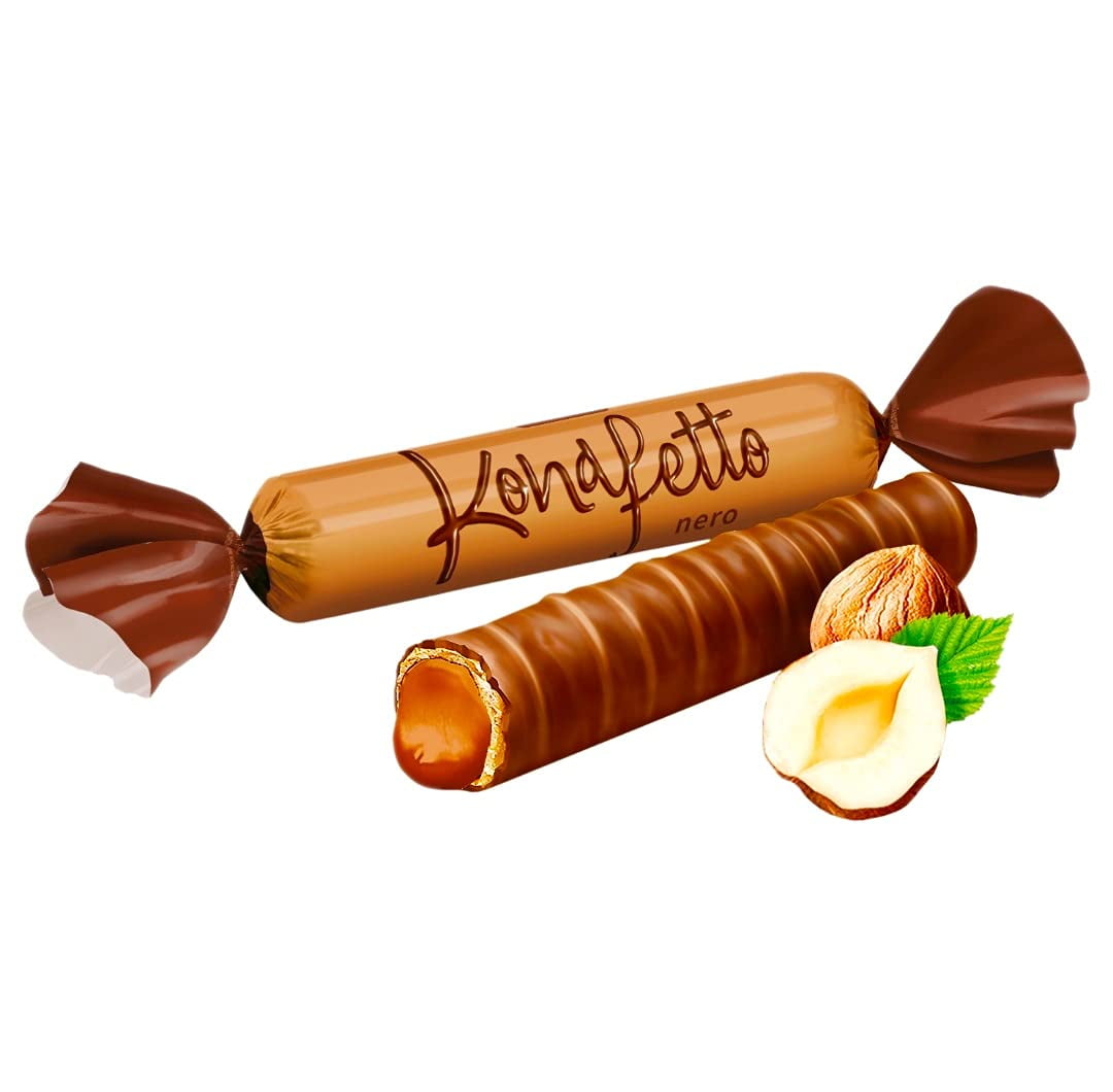 Roshen Chocolate Covered Wafer Candy Konafetto Nero Hazelnut-Cream ...