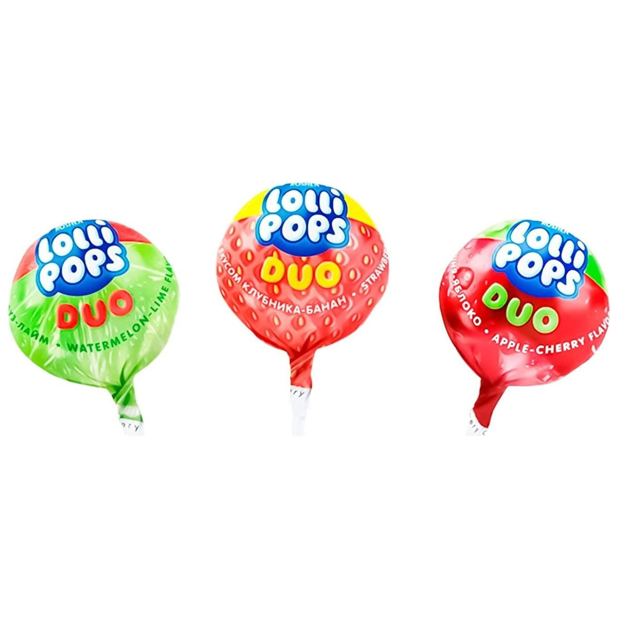 Roshen Hard Candy Lollipops Duo Fruit-Berry Mix Kosher and Halal ...