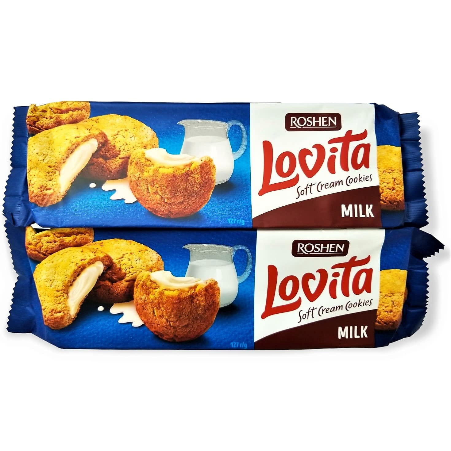 Roshen “Lovita” Butter Vanilla Soft Cookies with Milk Filling 4.6 oz ...