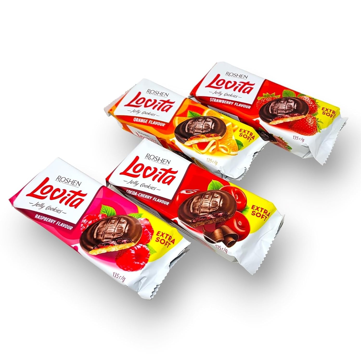 Roshen “Lovita” Jelly Cookies, Biscuits with Flavored Jelly Filling 4.8 ...