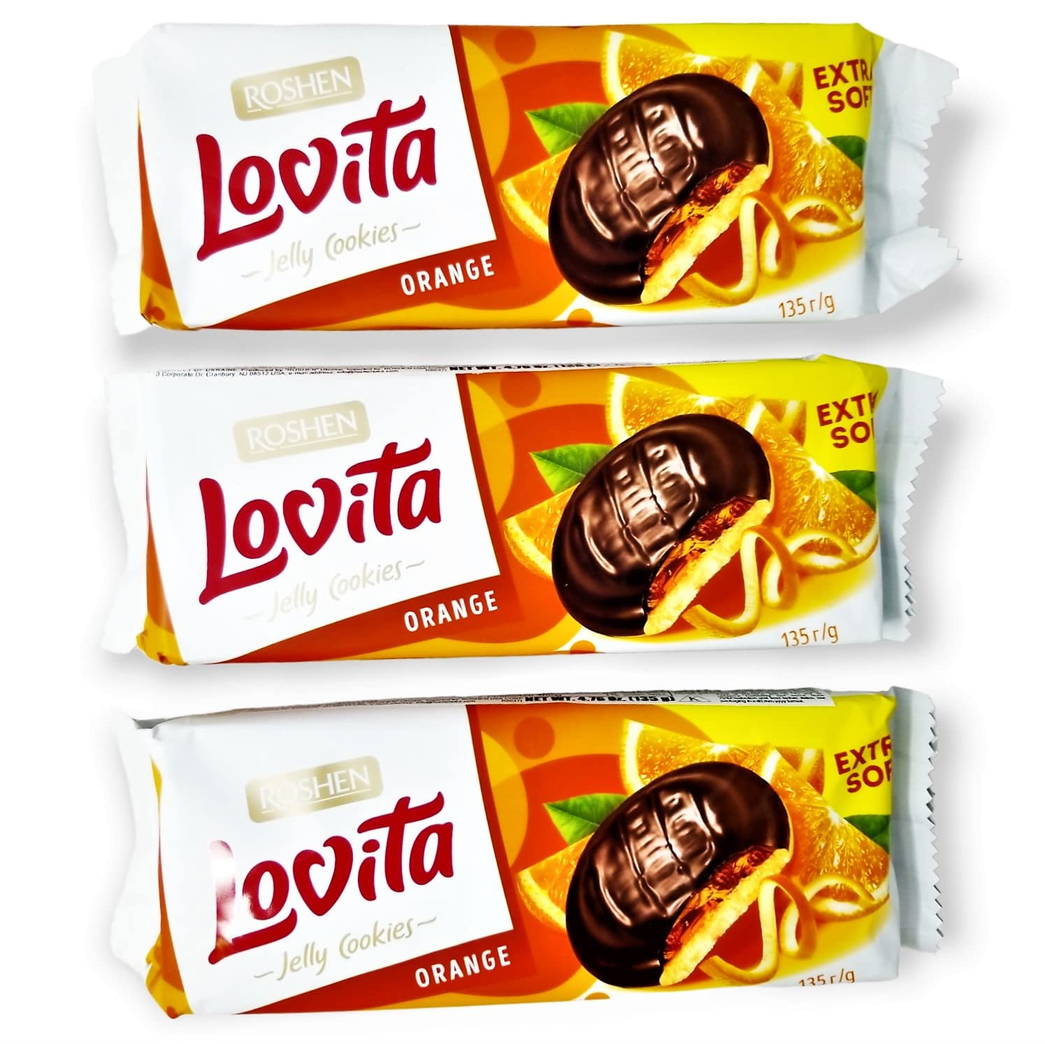 Roshen “Lovita” Jelly Cookies, Biscuits with Orange Flavored Jelly ...