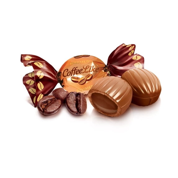 Roshen Milk-Coffee Caramel Candies, Coffee Extract, 1000g Pack ...