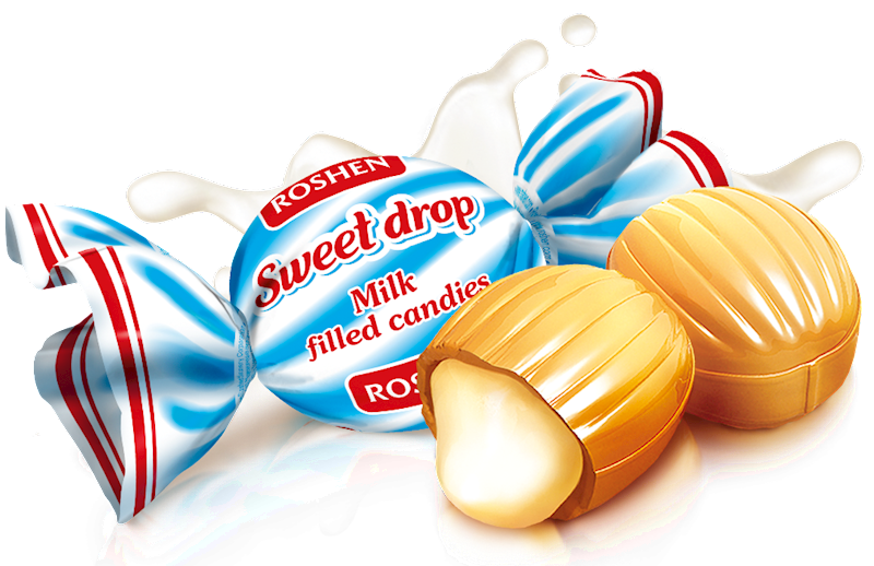 Roshen Sweet Drop Milk Caramel Candy 2.2 Lb - Creamy And Delicious ...
