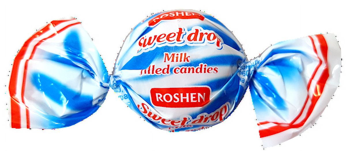 Roshen, Sweet Drop Milk Caramel Candy, 2.2 Lb, Bulk Party Pack ...
