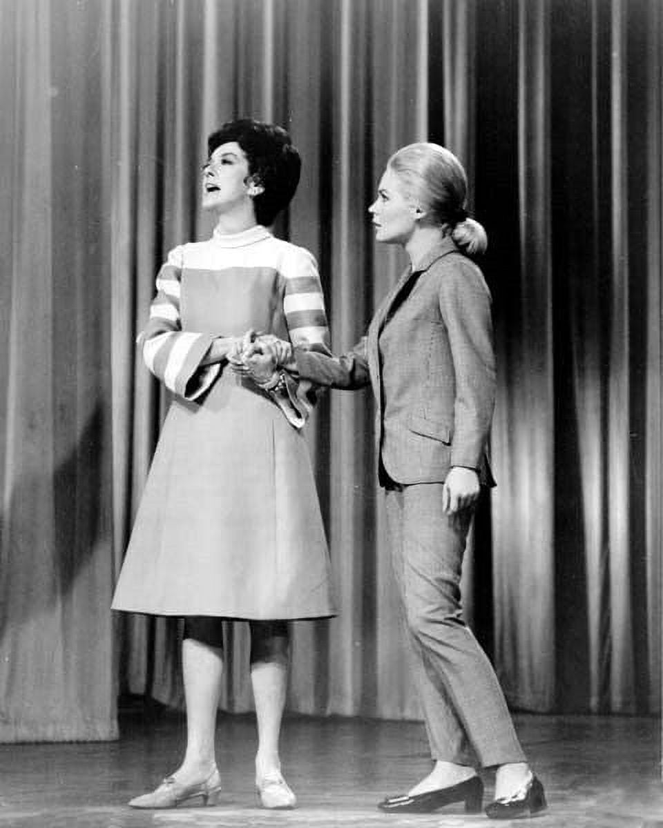 Rosie 1967 Rosalind Russell on stage singing with Sandra Dee 8x10 inch ...
