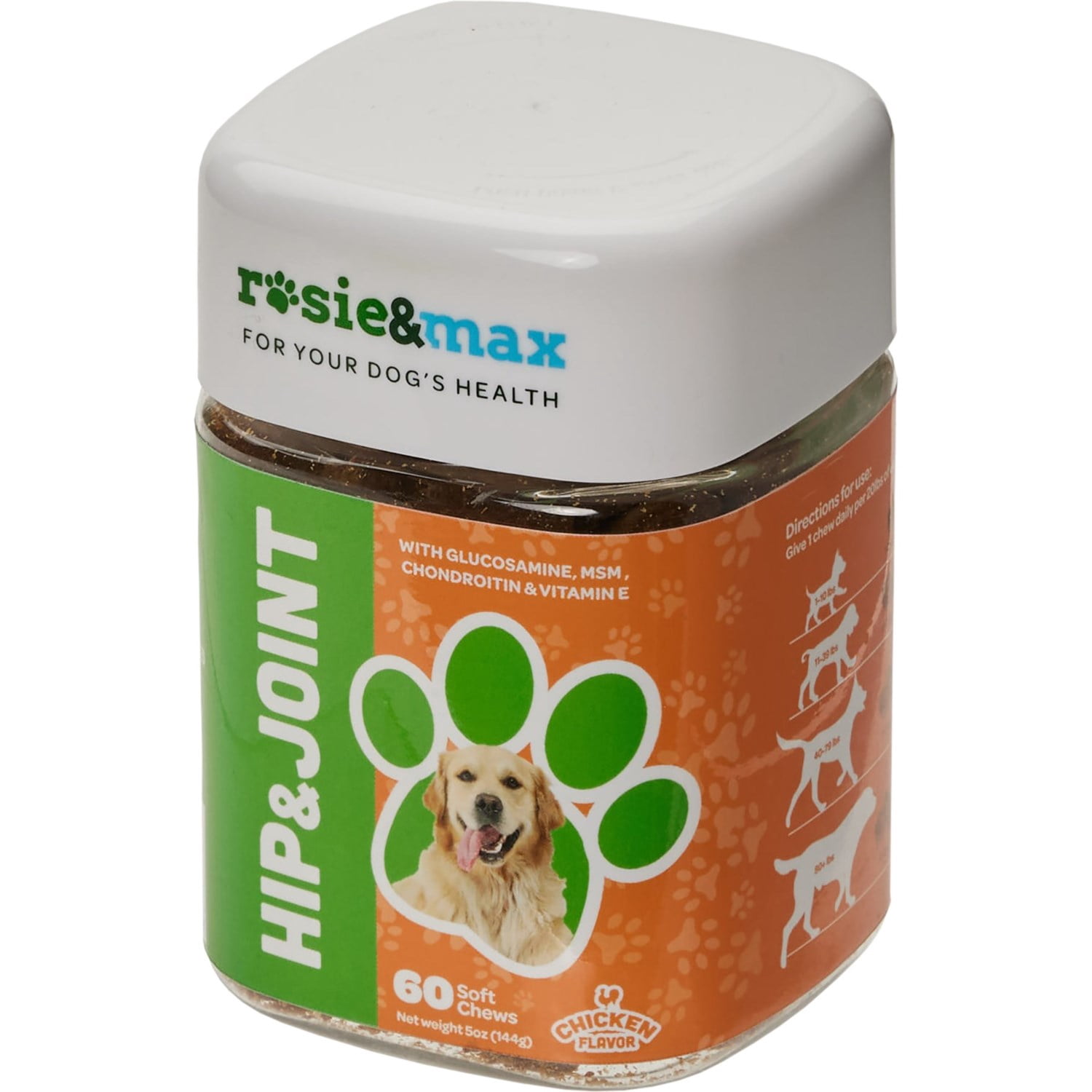 Rosie and Max Hip and Joint Soft Dog Chews, 60-Count - Walmart Business ...