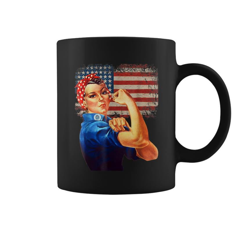 Rosie The Riveter American Flag Usa Rosie The Riveter Coffee - Walmart.com