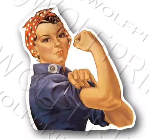Rosie The Riveter War Propaganda Sticker Phone Decal Water Bottle ...