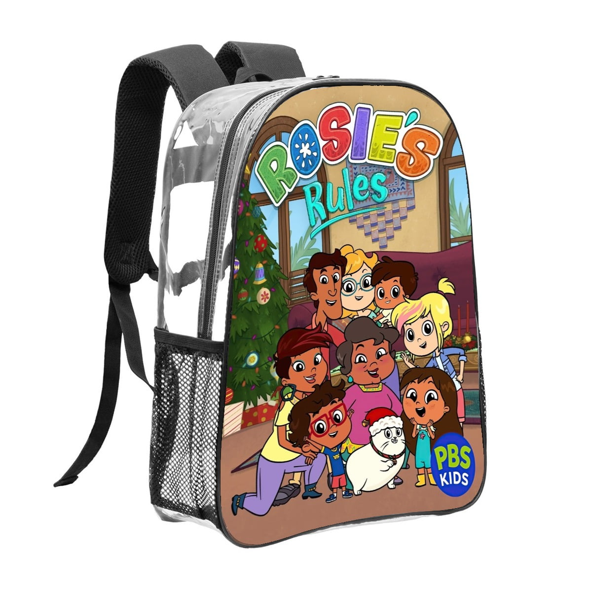 Rosie's Rules Pattern Transparent Backpack Lightweight And fashionable ...