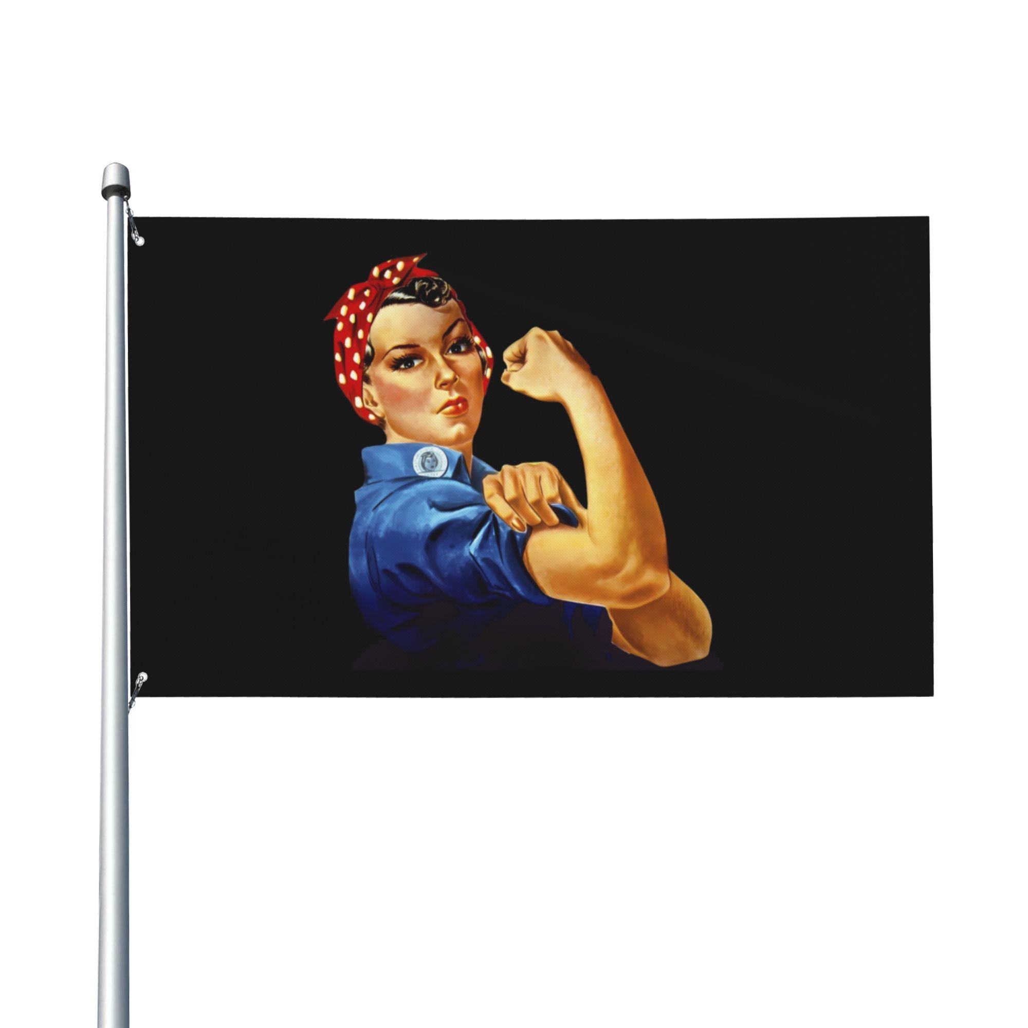Rosie the Riveter Flags Garden Home Flag House Flags For Outdoor Custom ...