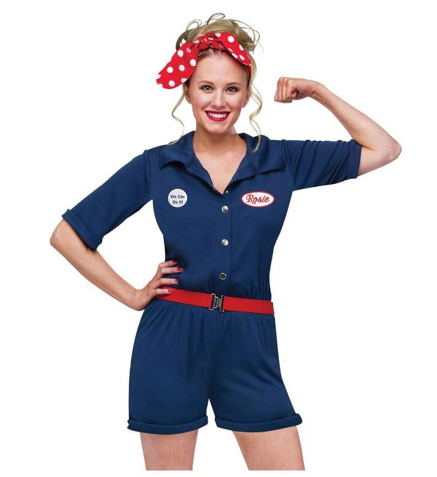 Rosie the Riveter Set - 5 Pieces - Costume Accessory - Adult Teen ...