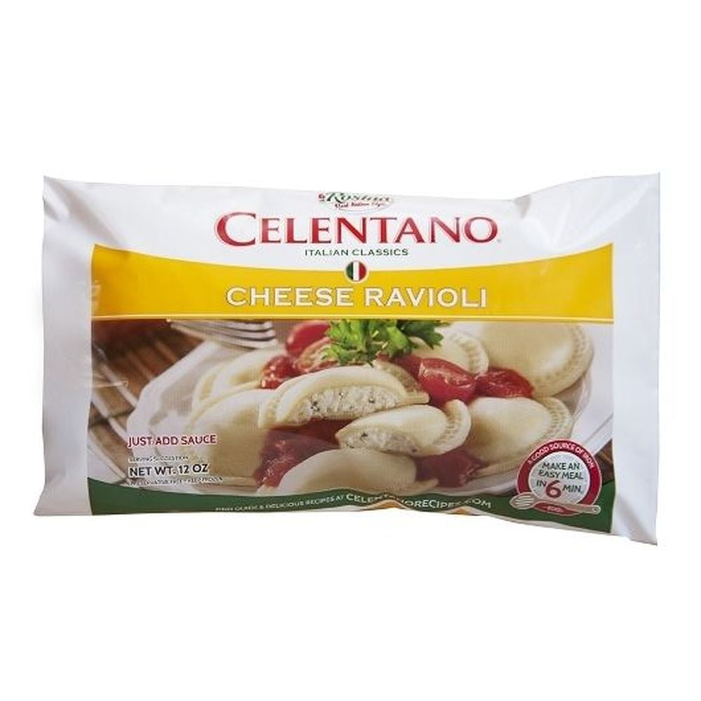 Rosina Food Pre Cooked Large Round Cheese Ravioli Pasta, 12 Ounce -- 18 ...