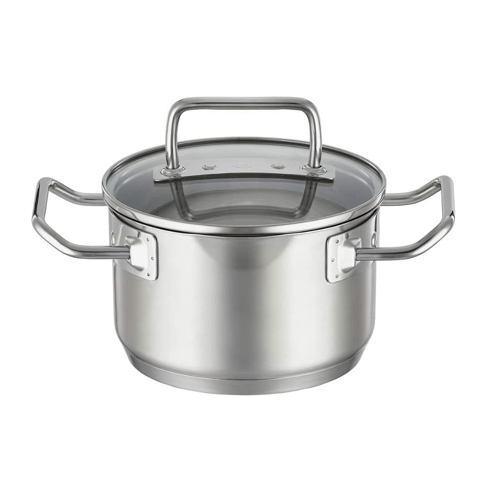 Rosle Expertiso Stainless Steel High Casserole Pot with Glass Lid (6.3 ...