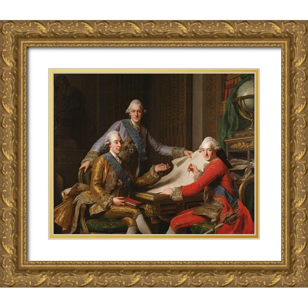 Roslin, Alexander 14x12 Gold Ornate Wood Framed with Double Matting ...