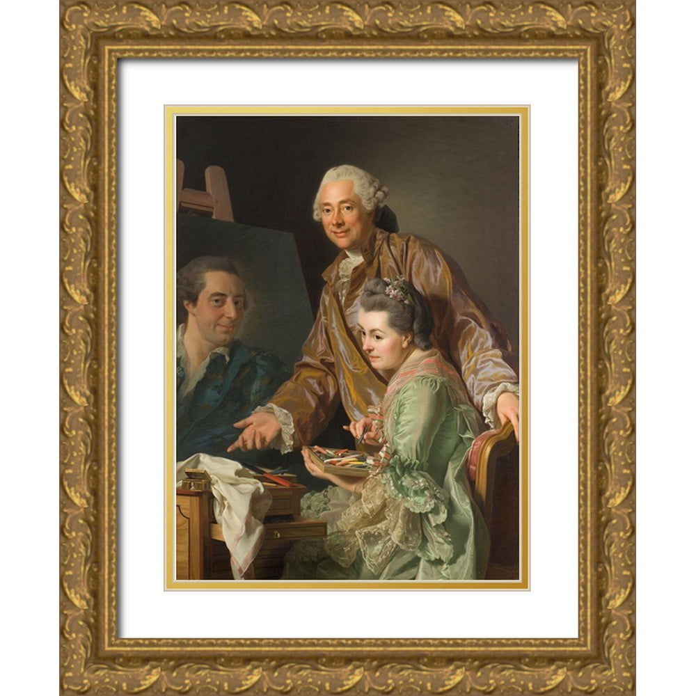 Roslin, Alexander 19x24 Gold Ornate Wood Framed with Double Matting ...