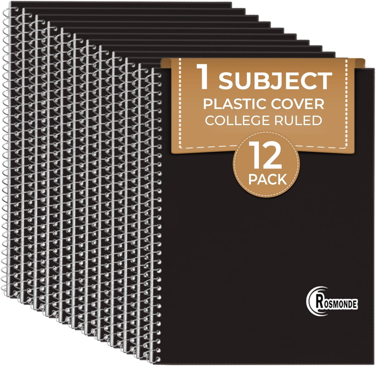 Rosmonde 1 Subject Spiral Notebook, 12 Pack, College Ruled, Water ...