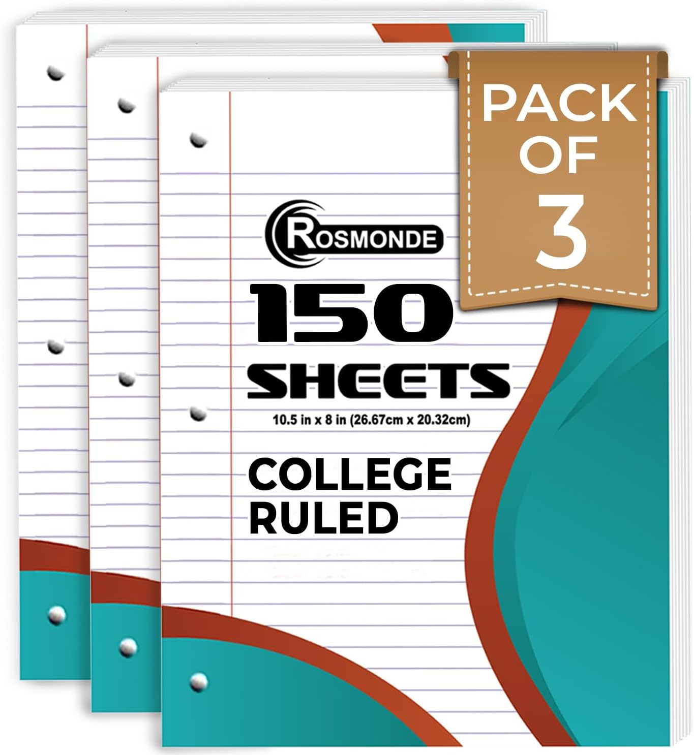 Mead Filler Paper, Loose Leaf Paper, College Ruled, 150 Sheets/Pack ...