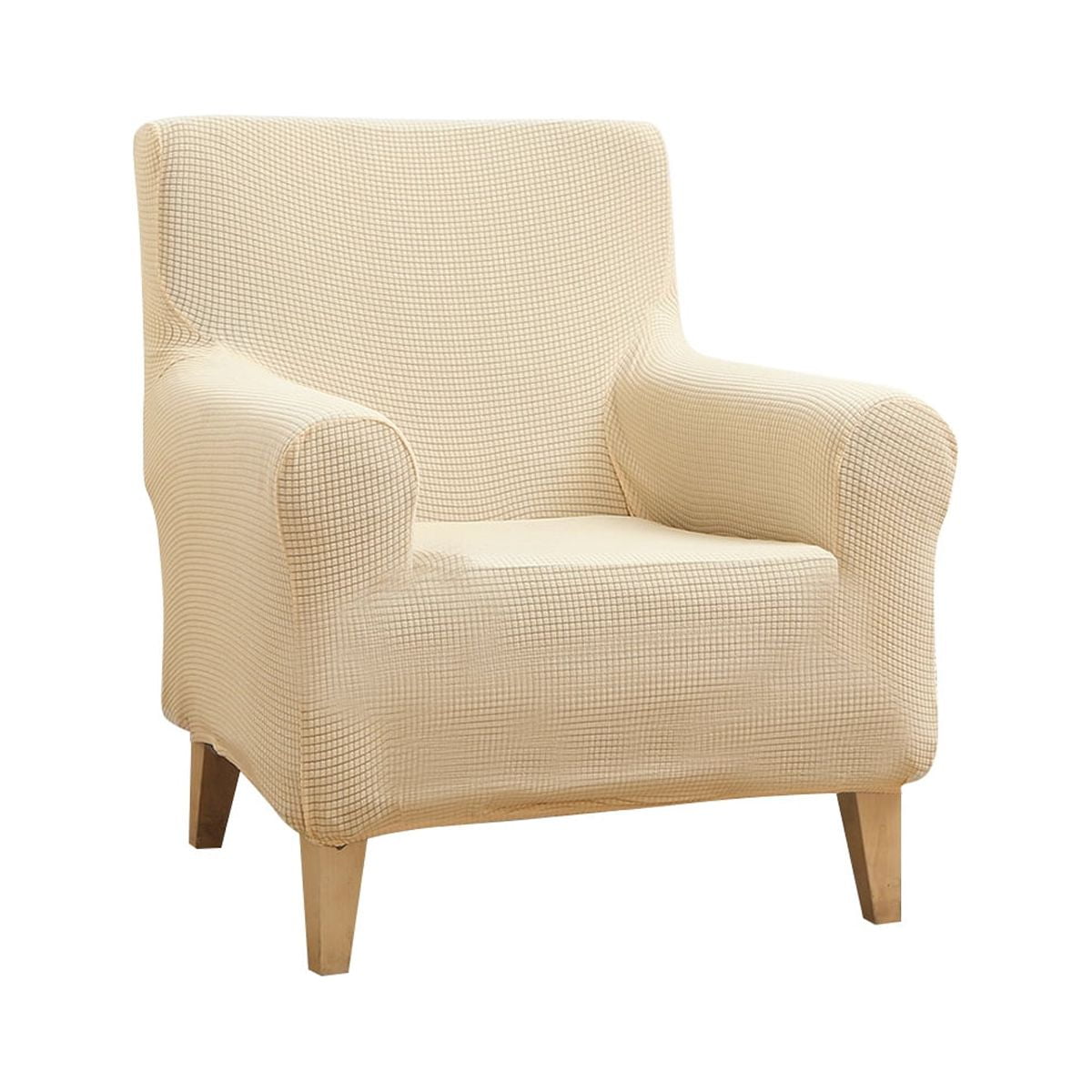 Rosnek 1 Piece Armchair Slipcover Stretch Wood Arm Chair Cover Couch ...