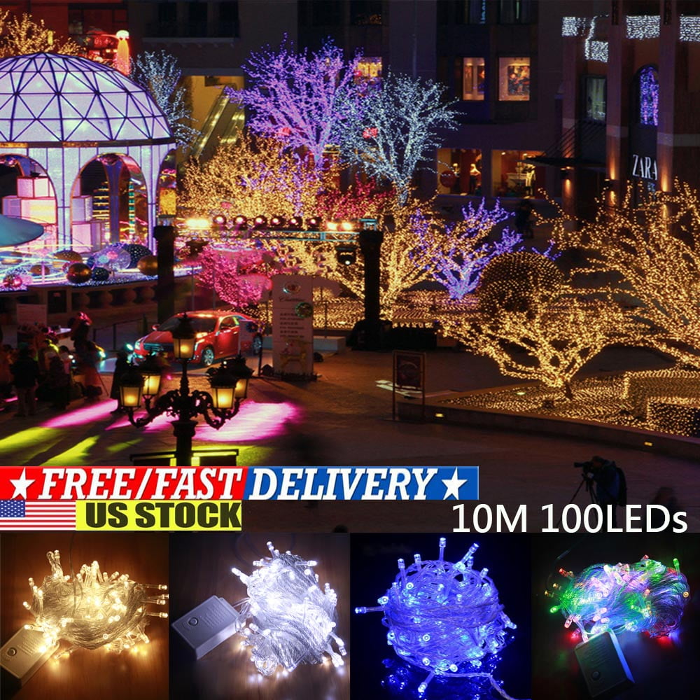 Rosnek 10M 100LEDs Waterproof Icicle LED String lights, Connectable ...