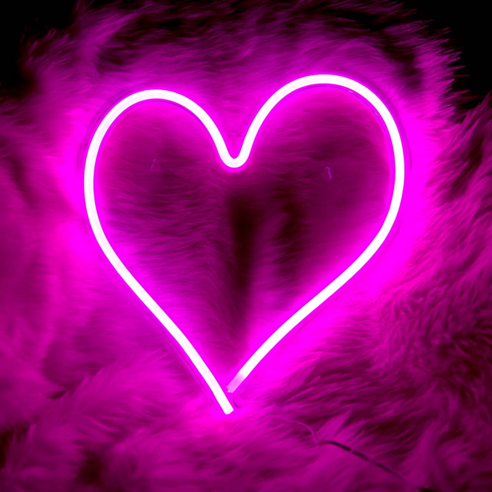 Rosnek 13'' To 18'' LED Neon Light Sign With Transparent Acrylic Back ...