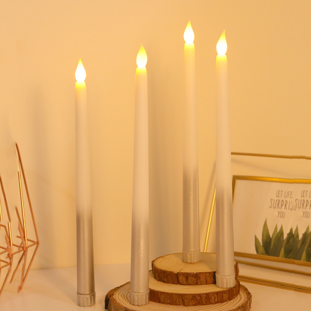 Rosnek 8Pack Flameless LED Taper Candles Battery Operated Candle Lights ...