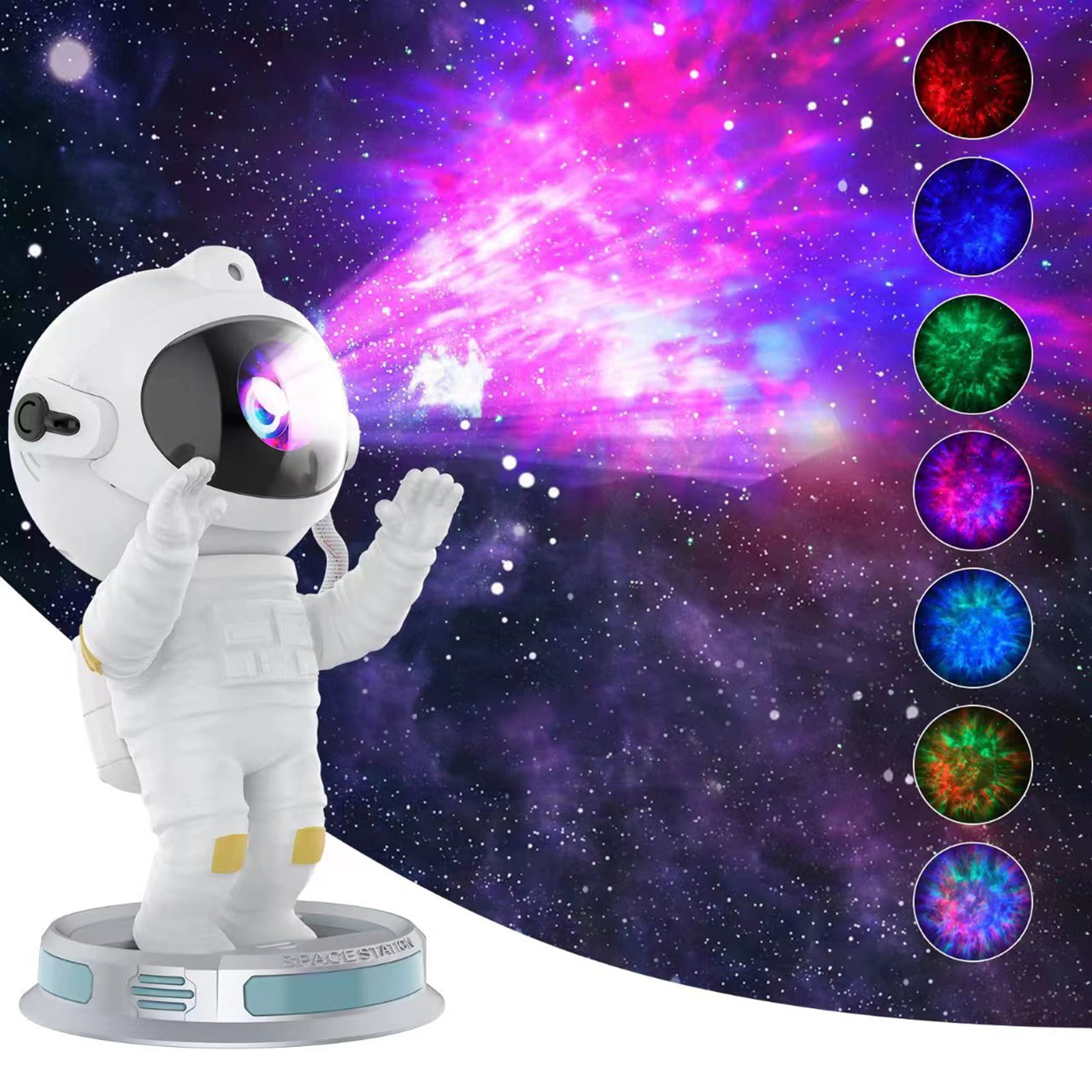 Rosnek Astronaut Galaxy Star Projector, Upgraded Nebula Star Projector ...