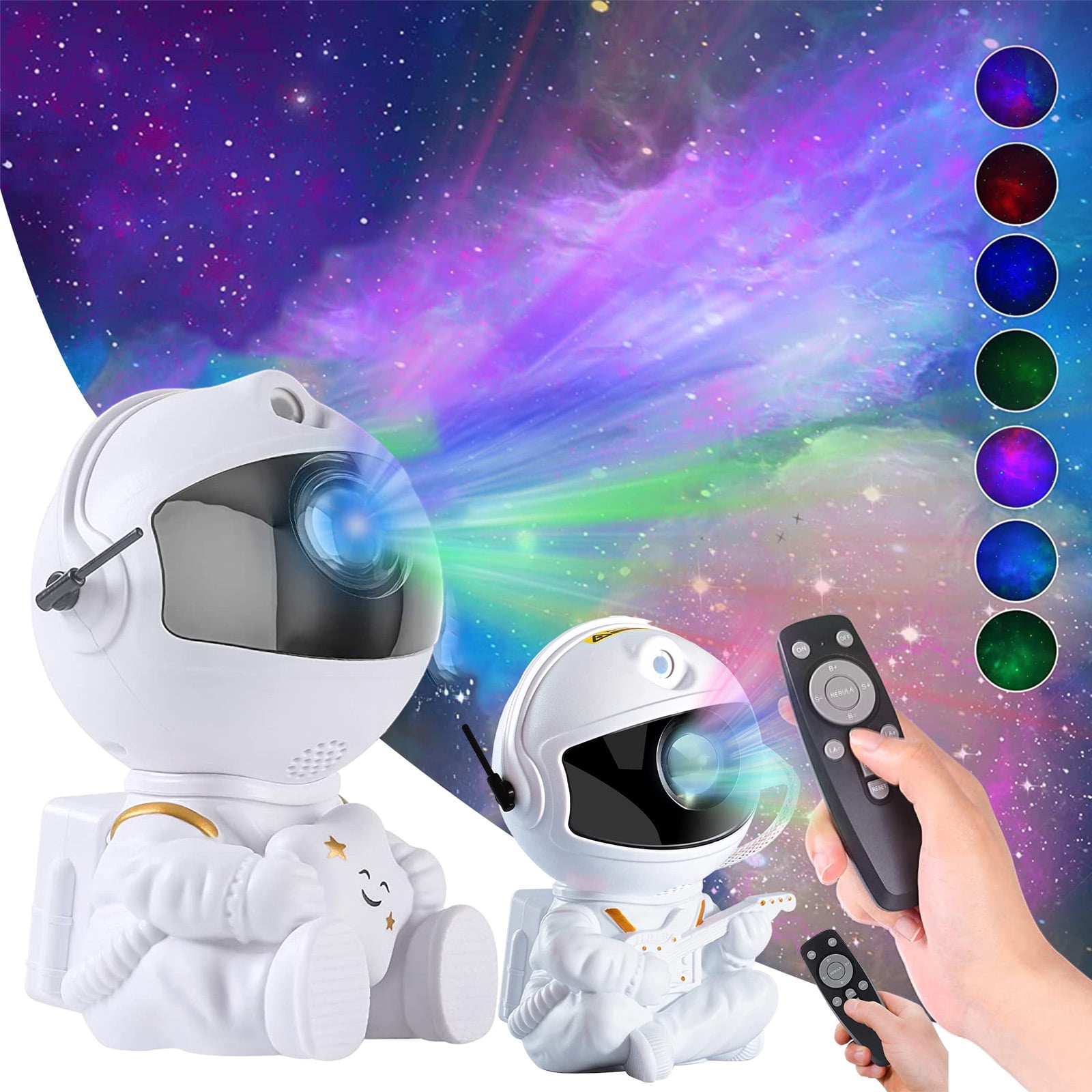 Rosnek Astronaut Star Projector, Galaxy Projector Starry Night Light ...