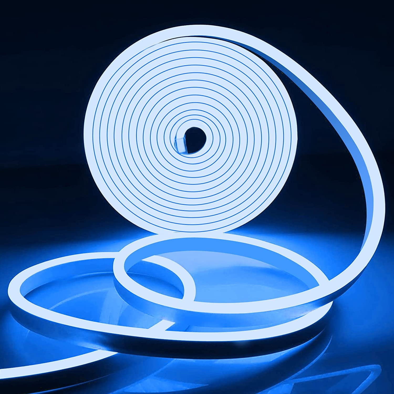 Rosnek Dimmable LED Neon Strip Light Touch Switch Waterproof Silicone ...