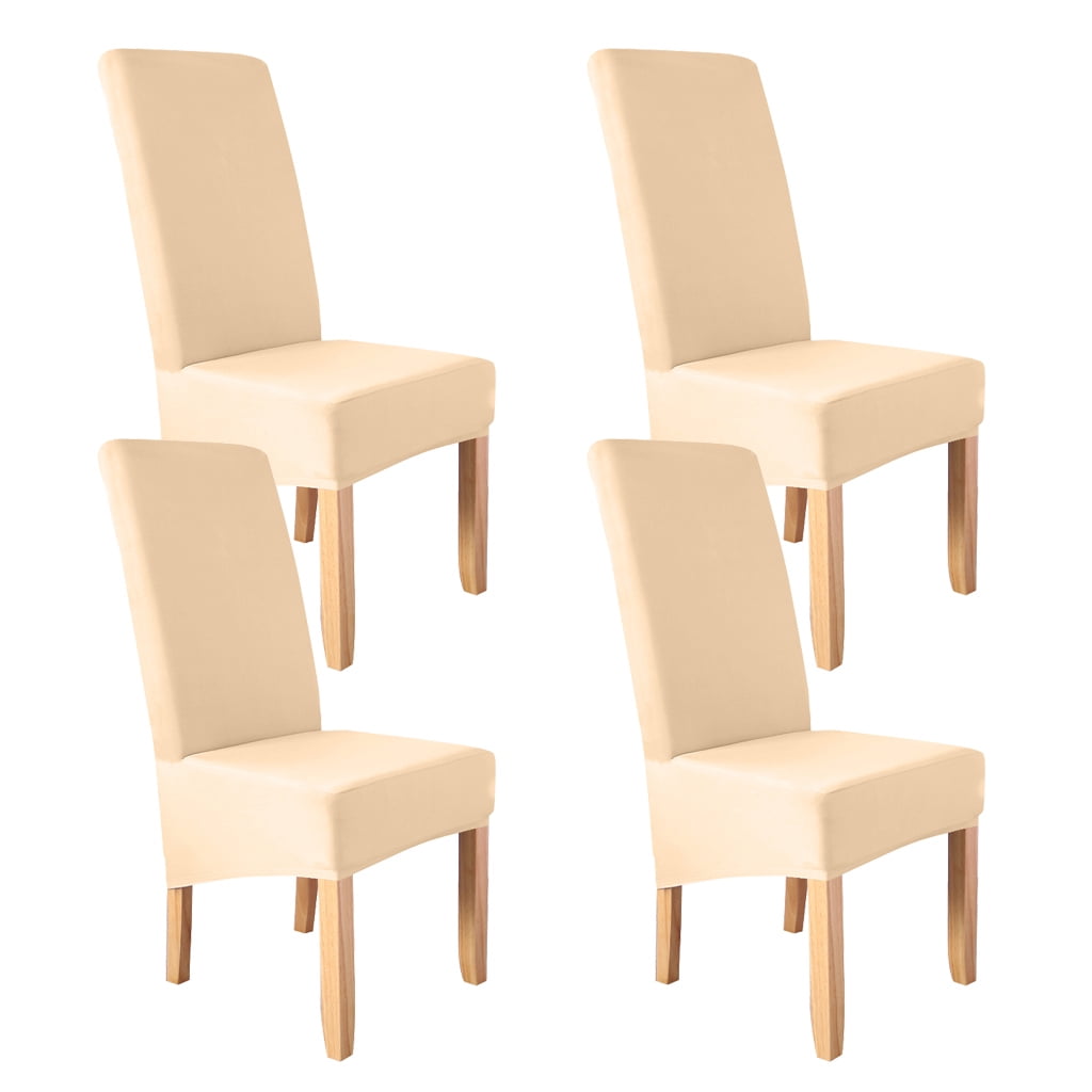 Rosnek Dining Room Chair Covers Slipcovers Set of 4, Spandex Fabric Fit ...