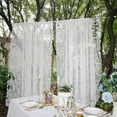 Rosnek Floral Lace Sheer Curtain, Rod Pocket Patio Window Sheer Drapes ...