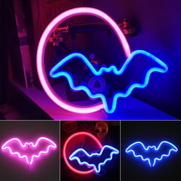 Rosnek Halloween LED Neon Sign Lights, Wall Decoration Lights, Table ...