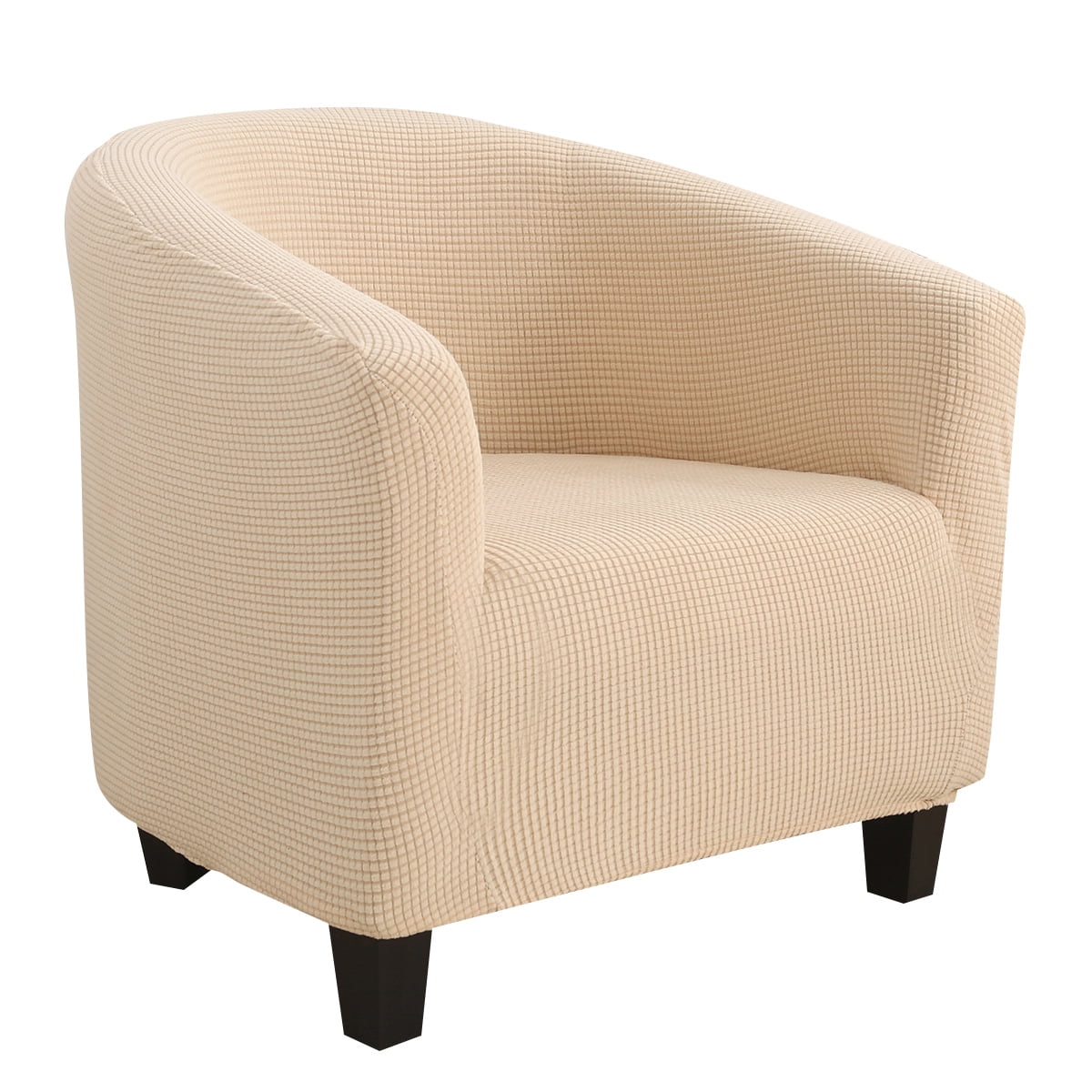 Rosnek Jacquard Tub Chair Slipcover 2-Piece High Stretch Removable Club ...