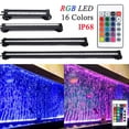 Rosnek LED Aquarium Fish Tank Light 16CM-51CM RGB Waterproof Air Bubble Lamp Remote Control ...