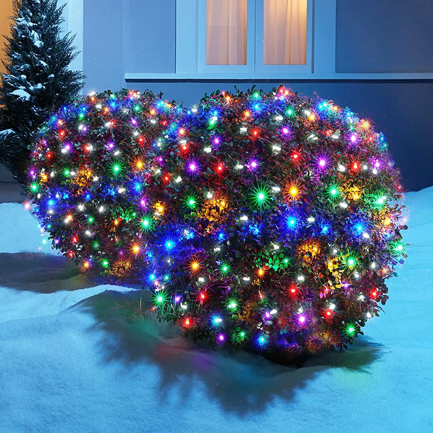 Rosnek LED Christmas Net Lights Outdoor Christmas Decorations Lights 1 ...