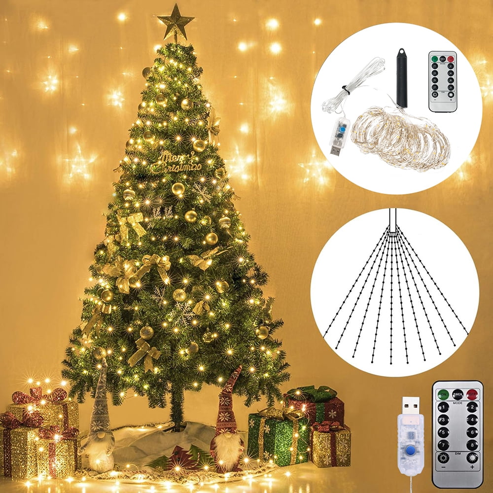 Rosnek LED Firefly Bunch Lights Battery Operated, 9.8FT 8 Flashing Modes Waterproof Copper Wire ...