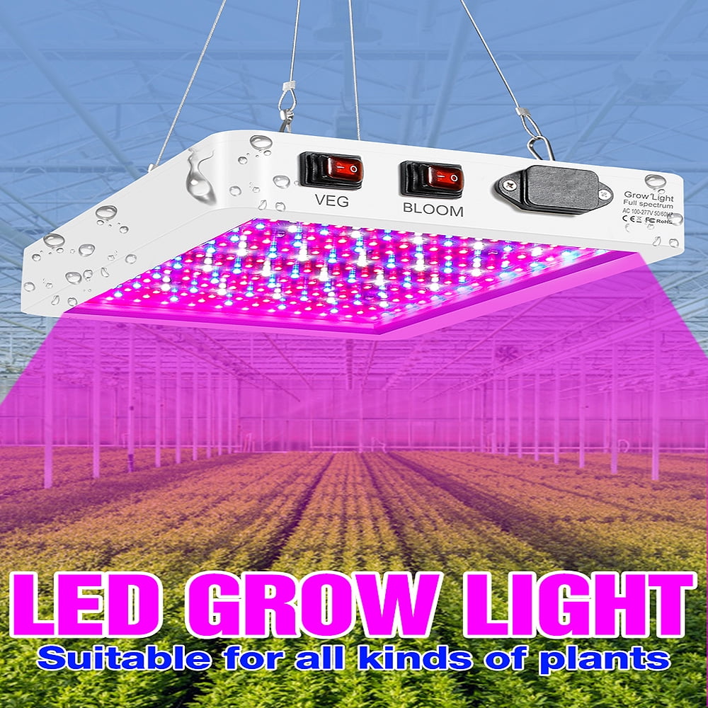Rosnek LED Grow Light, Full Spectrum Panel for Indoor Plants, 312LEDs ...