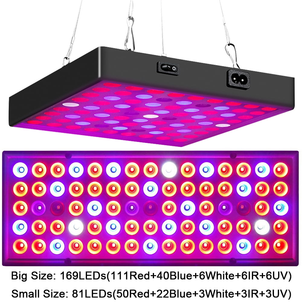 Rosnek LED Grow Lights Full Spectrum 169LEDs Plant Panel for Indoor ...