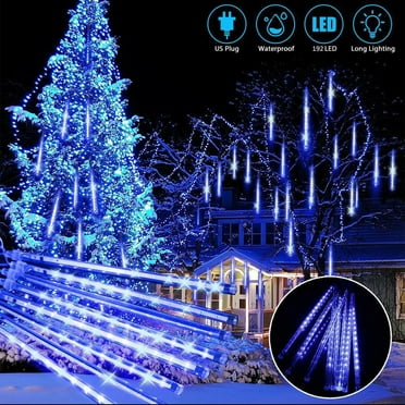 DONGPAI LED Meteor Shower Lights, 30 CM 8 Tube, Outdoor Fairy Lights ...