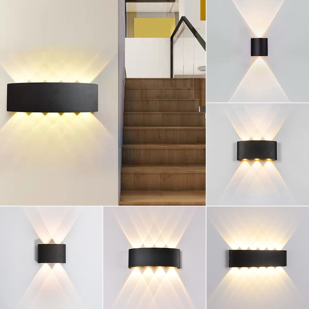 Rosnek LED Wall Sconce Lights Waterproof Aluminum Modern Up Down Light ...