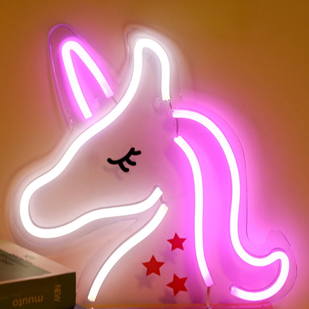 Rosnek Led Neon Sign Light Wall Light Wall Decor Battery or USB Powered ...