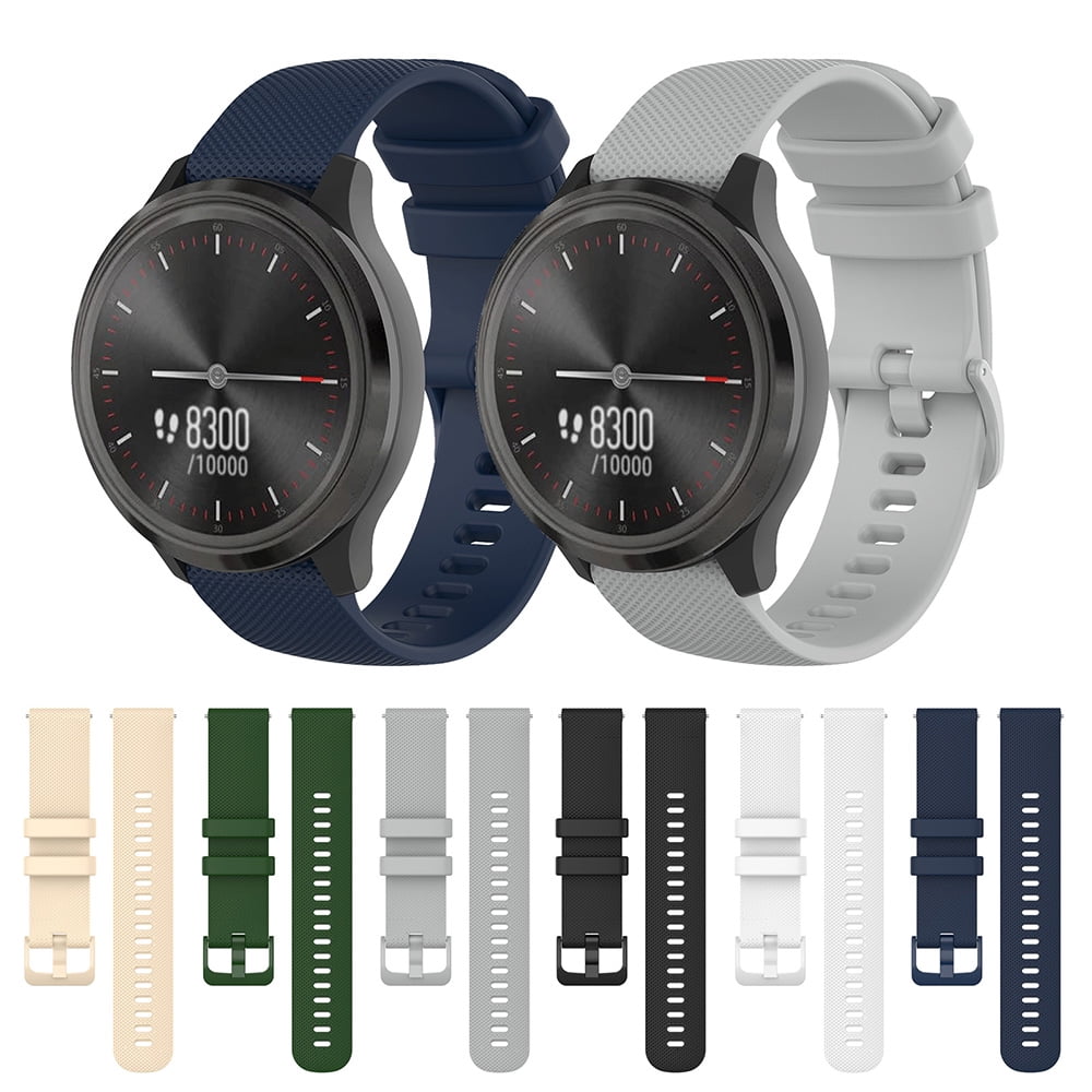 Rosnek Silicone Quick Release Soft Rubber Replacement Watch Bands 18mm 20mm 22mm Soft Rubber ...