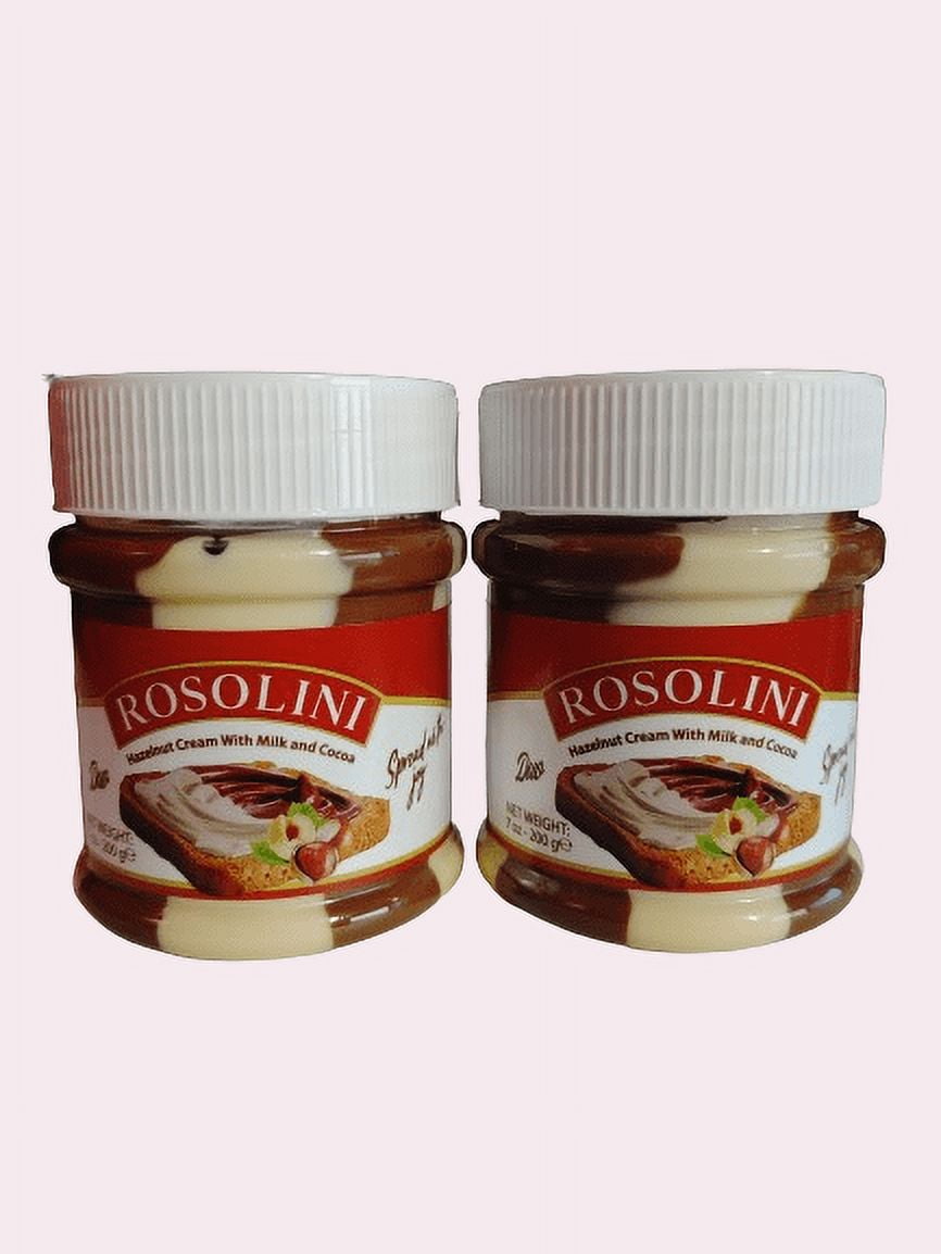 Rosolini Duo Hazelnut Cream with Milk and Cocoa Spread, 7 OZ - Walmart.com