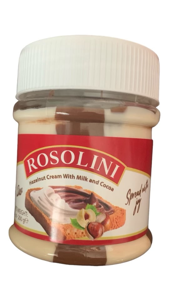 Rosolini Duo Hazelnut Cream with Milk and Cocoa Spread, 7 OZ - Walmart.com