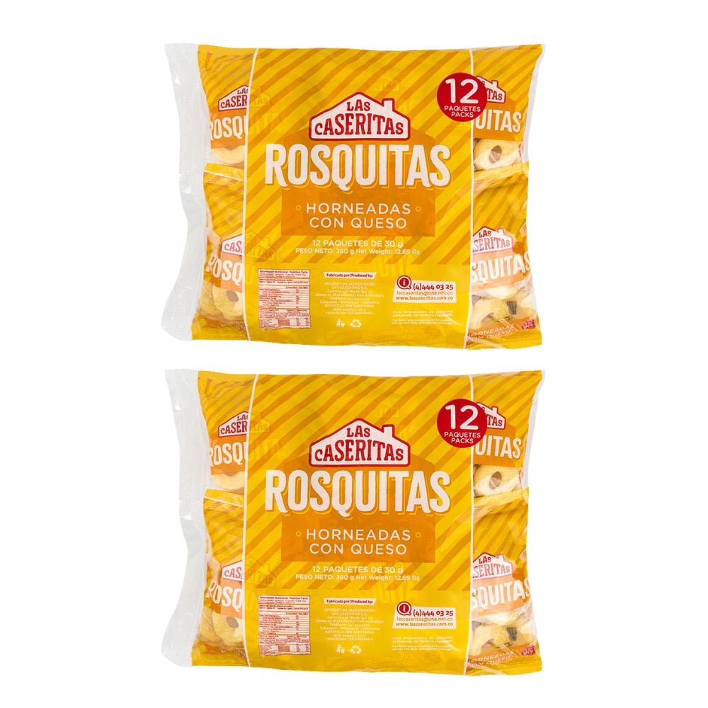 Rosquitas colombianas (24 pack) Puffy donuts Snacks made of cheese for ...