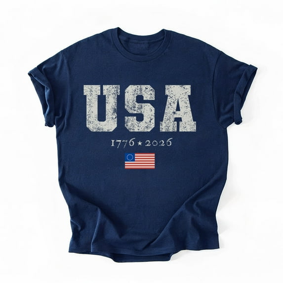Ross Flag American USA 250 Years Anniversary 1776 2025 Tee, Tee For ...