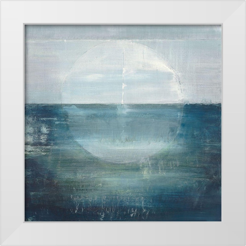 Ross, Heather 20x20 White Modern Wood Framed Museum Art Print Titled - Lunar Echo - Walmart.com
